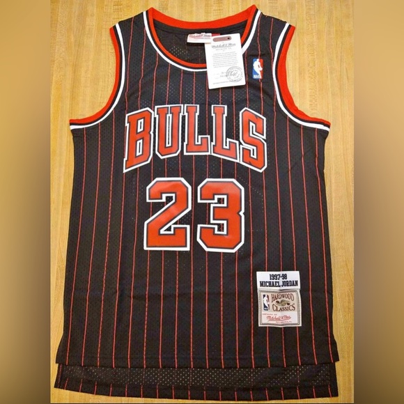 Mitchell & Ness | Shirts | Nwt Mitchel Ness Hardwood Classic Chicago Bulls Michael Jordan 23 ...